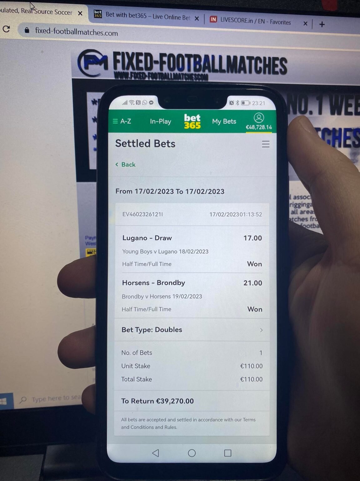 Manipulated, Real Source Soccer Fixed matches & Betting sites ...