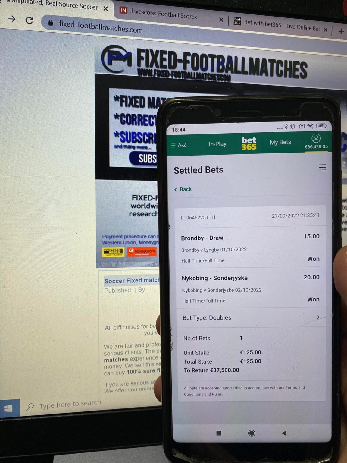 Manipulated, Real Source Soccer Fixed matches & Betting sites ...