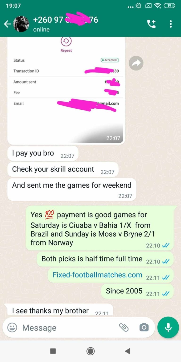 Manipulated, Real Source Soccer Fixed matches & Betting sites ...